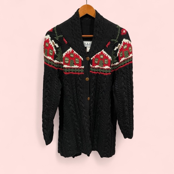Belle Pointe | Sweaters | Vintage 8s90s Chunky Heavy Oversized Cardigan ...